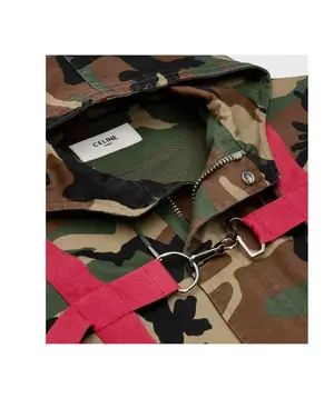 Celine Camouflage Cotton Harness Parka