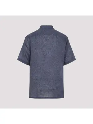 Brioni Textured Cuban Short-sleeve Shirt - Gray