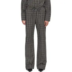 RÓHE Plaid Wide-leg Trousers