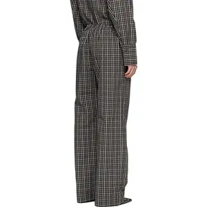 RÓHE Plaid Wide-leg Trousers