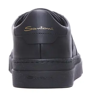 Santoni Logo Lace-up Low-top Sneakers