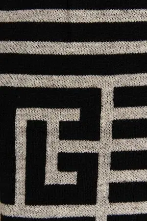 Balmain Monogram Jacquard Wool Shorts