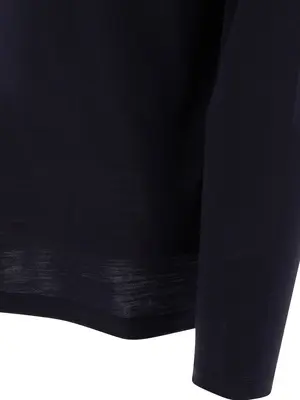 Herno Long-sleeved Crewneck Knitted T-shirt - Blue