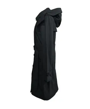 Burberry Long-sleeved Trench Coat - Black
