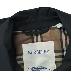 Burberry Long-sleeved Trench Coat - Black