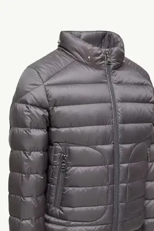 Moncler Lauros Hooded Down Jacket - Grey