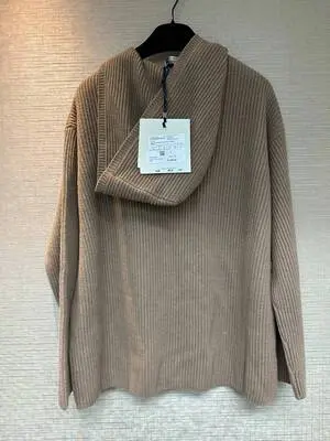 Max Mara Hooded Ribbed Jumper - Multicolor