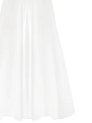 Alaïa V-neck Midi Dress With Criss-cross Back Straps