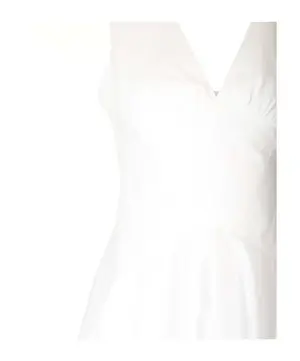 Alaïa V-neck Midi Dress With Criss-cross Back Straps