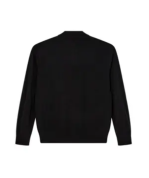 Dries Van Noten Long-sleeved Polo Sweater With Logo