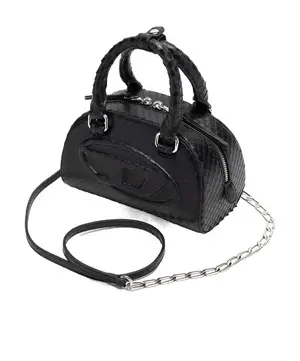 DIESEL® 1dr Dome Mini Bowling Bag - Black