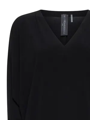 Norma Kamali Deep V-neck Knit Jumper