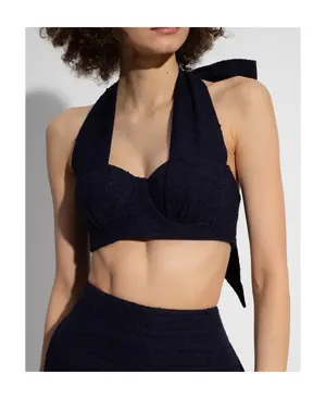 Zimmermann High Tide Halterneck Bodice - Black