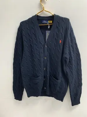 Polo Ralph Lauren V-neck Long-sleeved Cardigan With Embroidered Pony