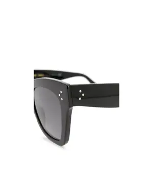 Celine Cat Eye Acetate Sunglasses With Polarized Lenses - Black