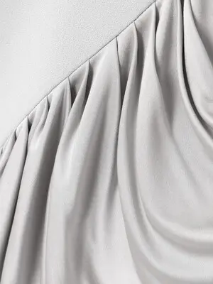 Versace Ruched Sleeveless Dress