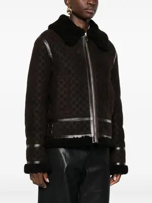 Gucci Gg Shearling Aviator Jacket