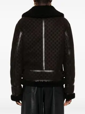 Gucci Gg Shearling Aviator Jacket