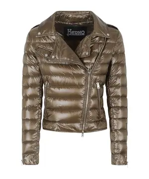 Herno Long-sleeved Down Jacket - Brown