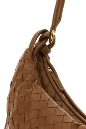 Bottega Veneta Medium Gemelli Intrecciato Shoulder Bag - Cognac