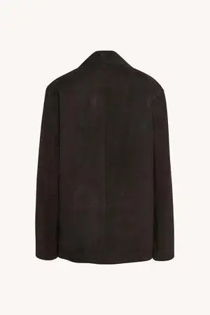THE ROW Fabian Single-breasted Suede Jacket