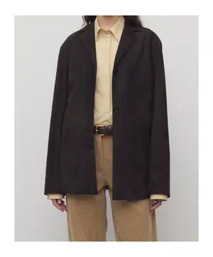 THE ROW Fabian Single-breasted Suede Jacket