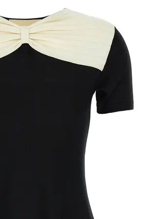 Valentino Garavani Bow Detail Short-sleeved Mini Dress