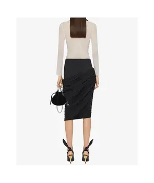 Givenchy Asymmetrical Floral Skirt