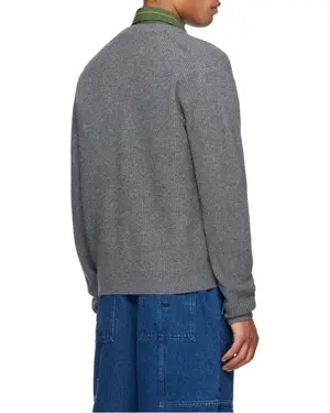 Maison Kitsuné Bold Fox Head Patch Knitted Cardigan