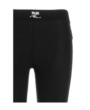 COURREGES Courrèges Logo Printed Racer Leggings