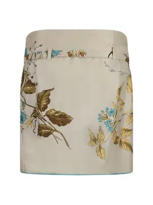 Prada Pattern-printed Mini Skirt