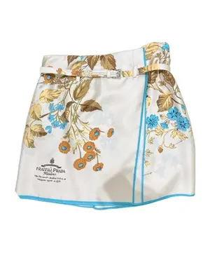 Prada Printed Silk Twill Mini Skirt