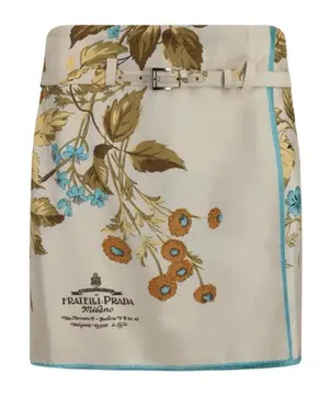 PRADA Prada Pattern-Printed Mini Skirt