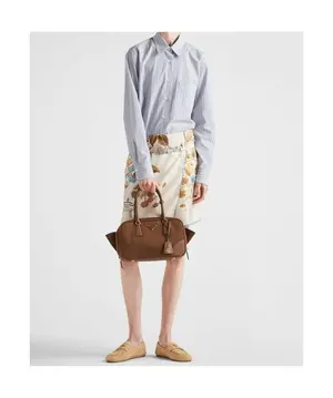 Prada Pattern-printed Mini Skirt - Sand-colored