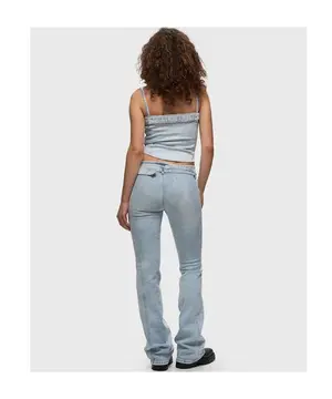 DIESEL® De-lucy Logo Plaque Denim Tank Top