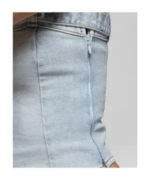 DIESEL® De-lucy Logo Plaque Denim Tank Top
