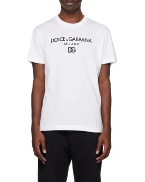 Dolce & Gabbana Dolce Gabbana Logo Embroidered Crewneck T-shirt