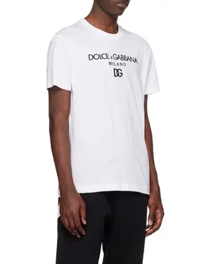 Dolce & Gabbana Dolce Gabbana Logo Embroidered Crewneck T-shirt
