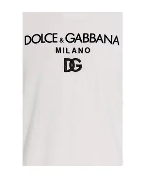 Dolce & Gabbana Dolce Gabbana Logo Embroidered Crewneck T-shirt