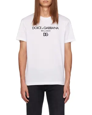 Dolce & Gabbana Dolce Gabbana Logo Embroidered Crewneck T-shirt