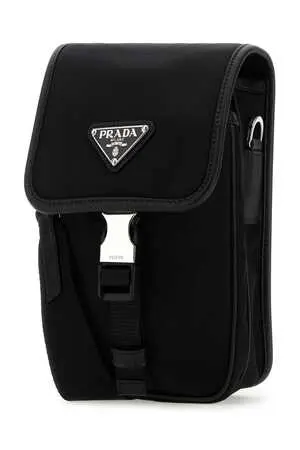 Prada Logo Plaque Buckle Fastened Crossbody Bag