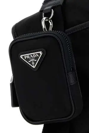 Prada Logo Plaque Buckle Fastened Crossbody Bag