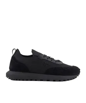 Emporio Armani Logo Plaque Lace-up Sneakers
