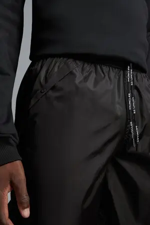 Moncler Logo Patch Nylon Shorts