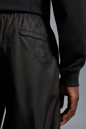 Moncler Logo Patch Nylon Shorts