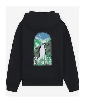 Maison Kitsuné Graphic Printed Drawstring Hoodie