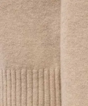 YVES SALOMON Long-sleeved Ribbed Sweater