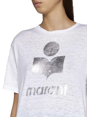 Isabel Marant Étoile Logo Printed Crewneck T-shirt