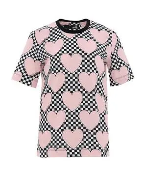 Moschino Checkered Love Print T-shirt