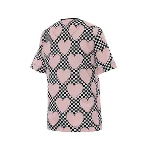 Moschino Checkered Love Print T-shirt